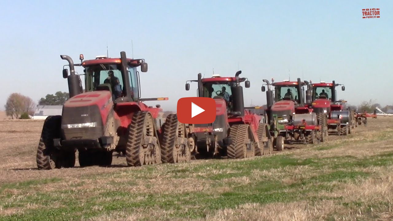 bigtractorpower Case IH QUADTRAC Tractors Subsoiling - In the field with a fleet of four CASE IH ...