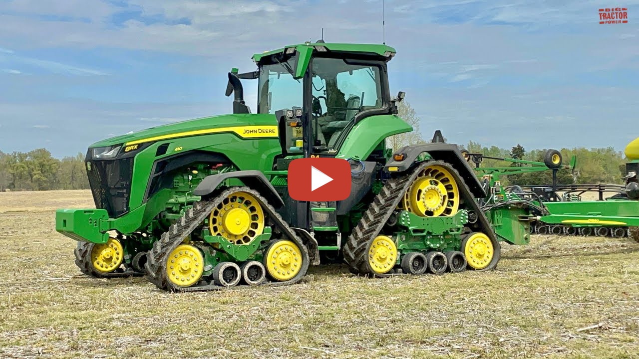 bigtractorpower 2022 -- A 410 hp JOHN DEERE 8RX 410 Tractor and 60ft 36 row 20 inch DB60 working ...