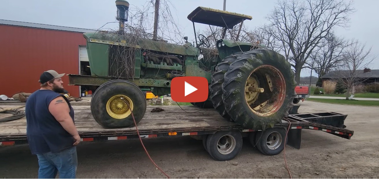 Top Secret Tractor For Plow Day ?? John Deere 5020 is a great tractor ...