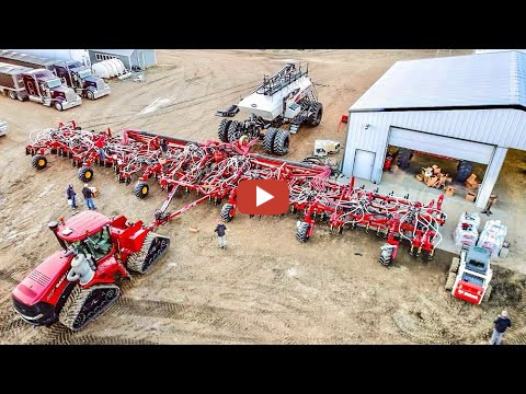 Fast Ag Montana -- The 100' BOURGAULT 3420 Gets RED E! -The boys from ...