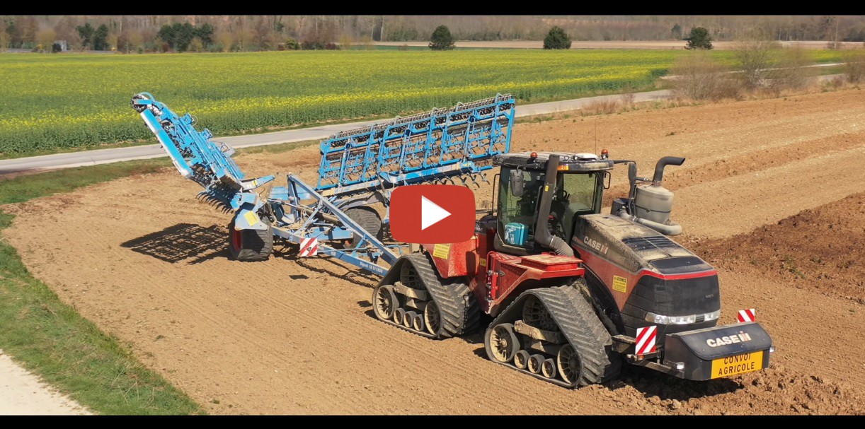 Impressive beet planting in France with a Case ih Quadtrac 620 and a12m ...