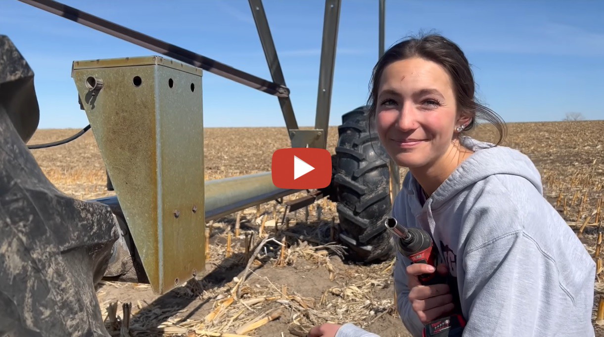 Laura Farms -- Laura and Grant are repairing the pivot.. I am so ...