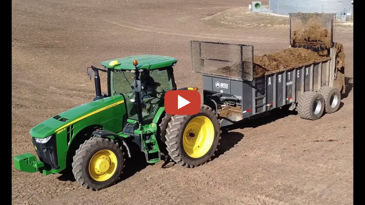 Spring 2022 -- Manure Spreading with John Deere tractor and loader...... Aerial Ag & Farm