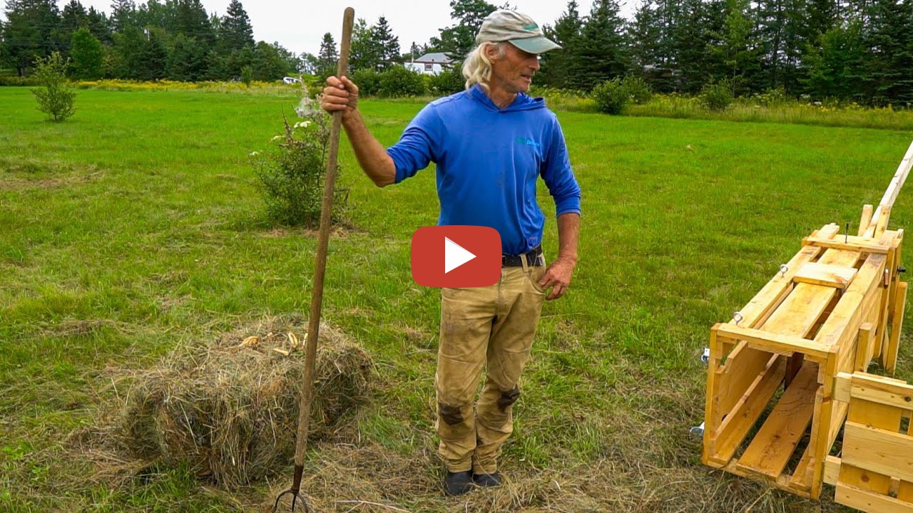 Manual Baler -- Jim Kovaleski is a Human Hay-Baler! He demonstrates the ...
