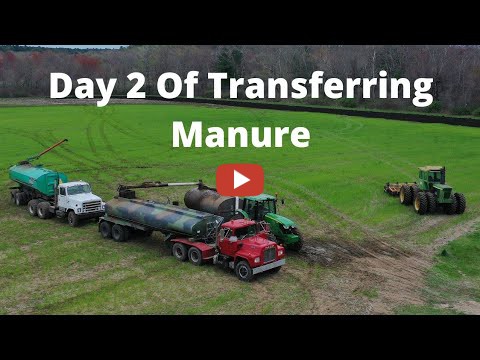 Manure spreading Spring 2022 -- Stuck Truck & Out Of Fuel- Not The ...
