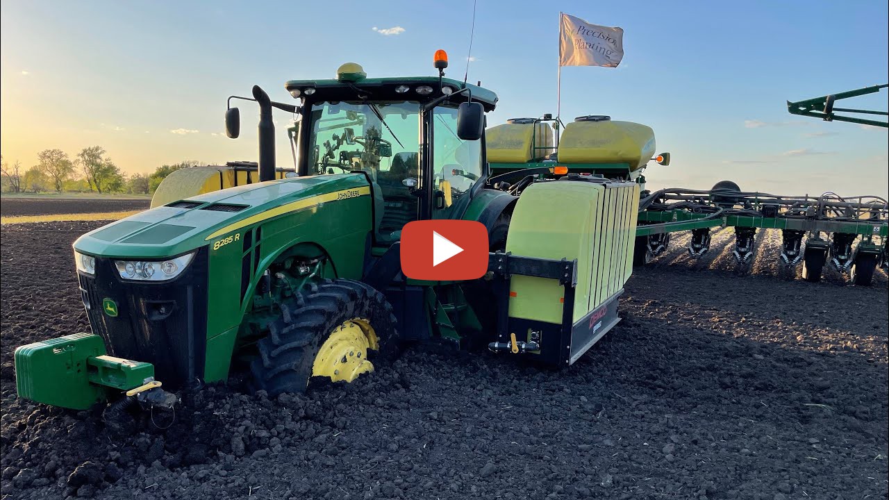 Who got the planter tractor stuck?? -- It took over six hours to undo ...