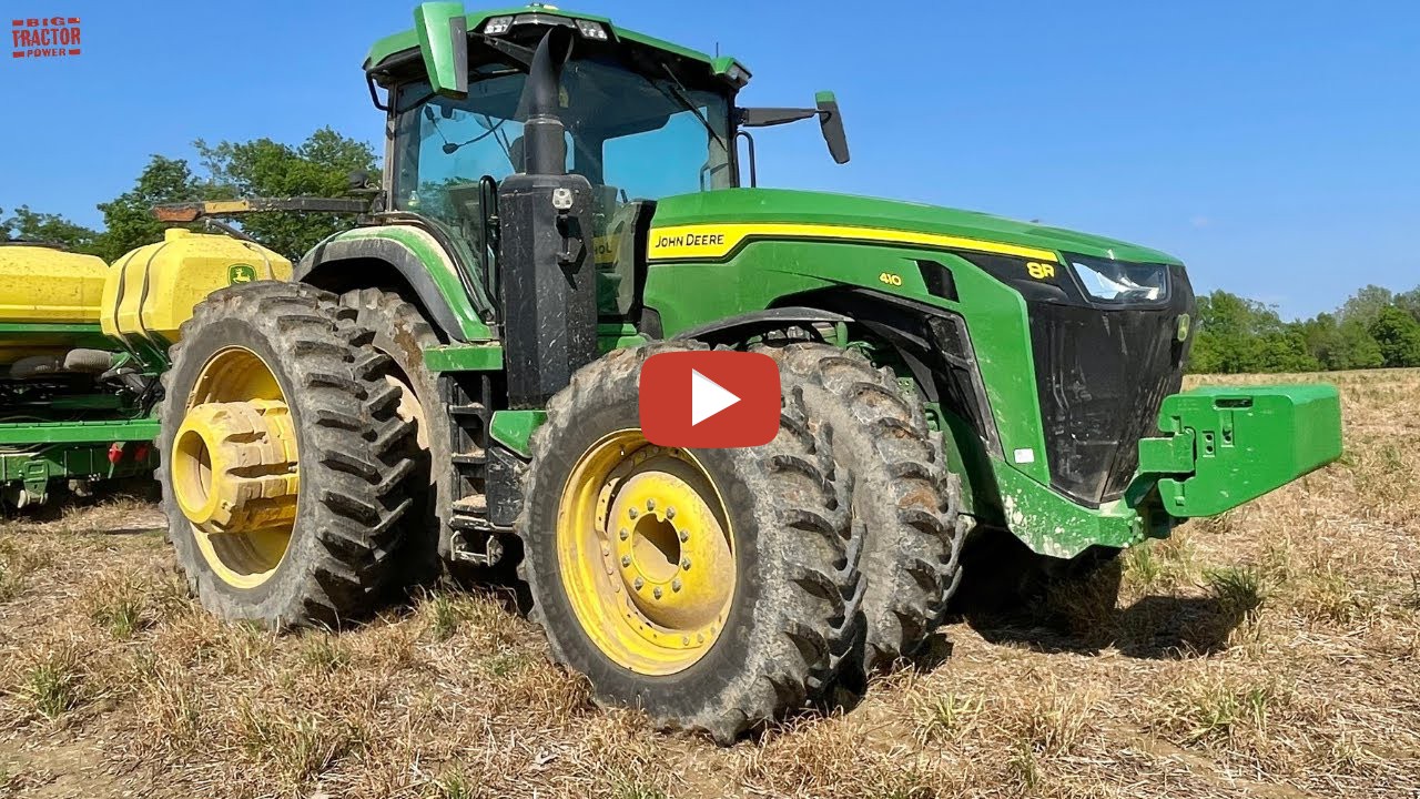 bigtractorpower 2022 - A 410 hp JOHN DEERE 8R 410 tractor working on no till planting corn with ...