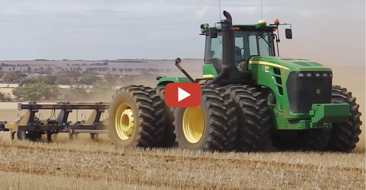 Big John Deere Tractors At Work Plowing and Tillaging -- FS Farmer