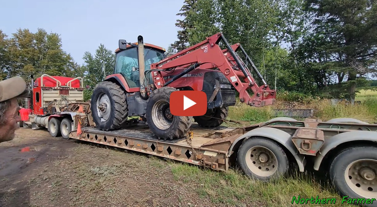 Northern farmer -- Bye Bye Case ih MX 210. Hauling 3000 Bales! We start ...
