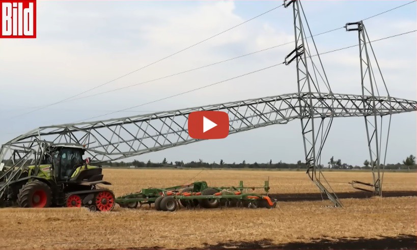 A teenager (16) rammed the mast of a high-voltage power line with a ...