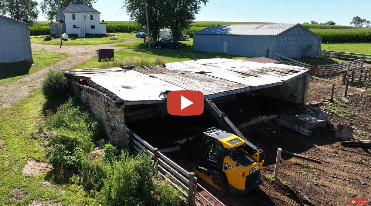 Barn Floor Collapse and Removal - Unfortunately the barn foundation has ...