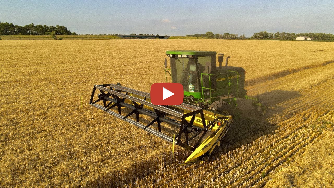 *Ross W. - John Deere 4895 Swathing Wheat in South Dakota - Jorenby ...