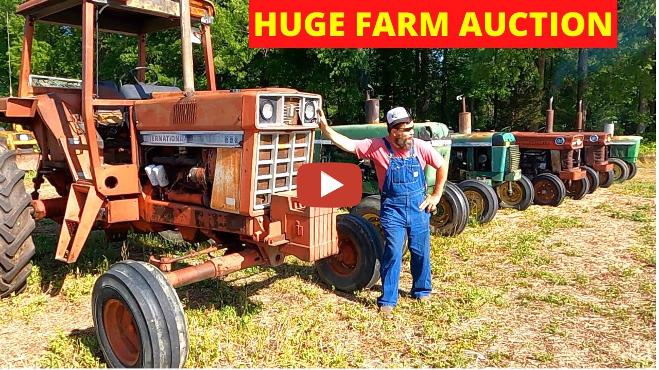Massive Farm Auction - Insane Deals -Tractors, Vintage Trucks, Combines ...