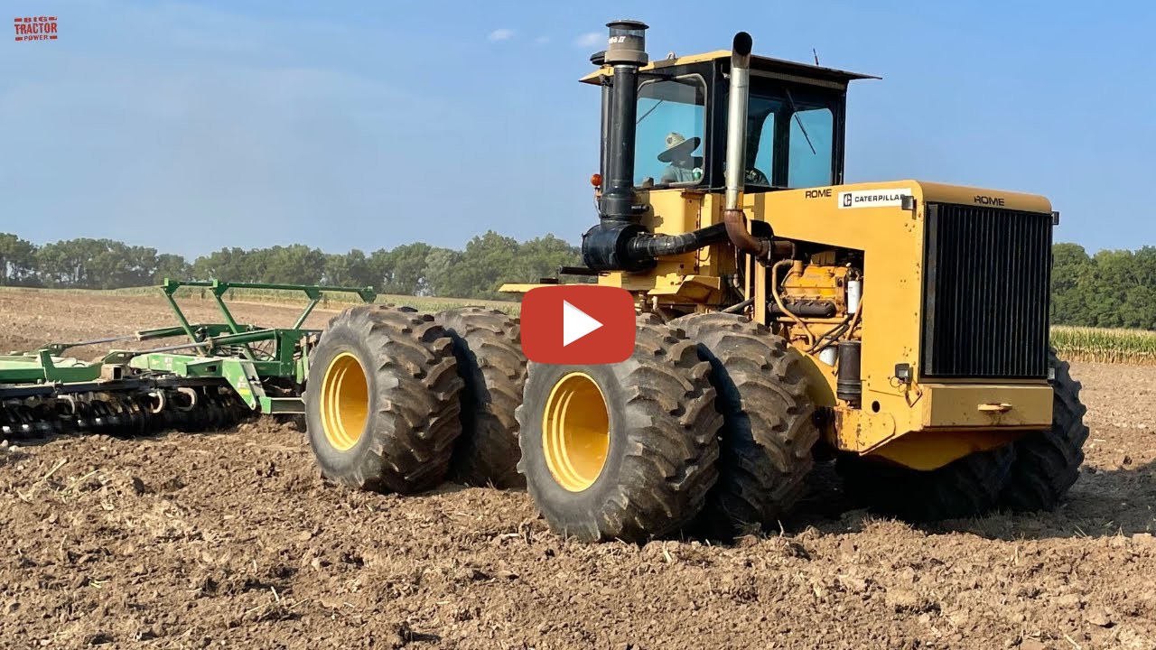 bigtractorpower 2022 is out in the field with a 475 hp ROME 475C tractor working with a 45ft ...