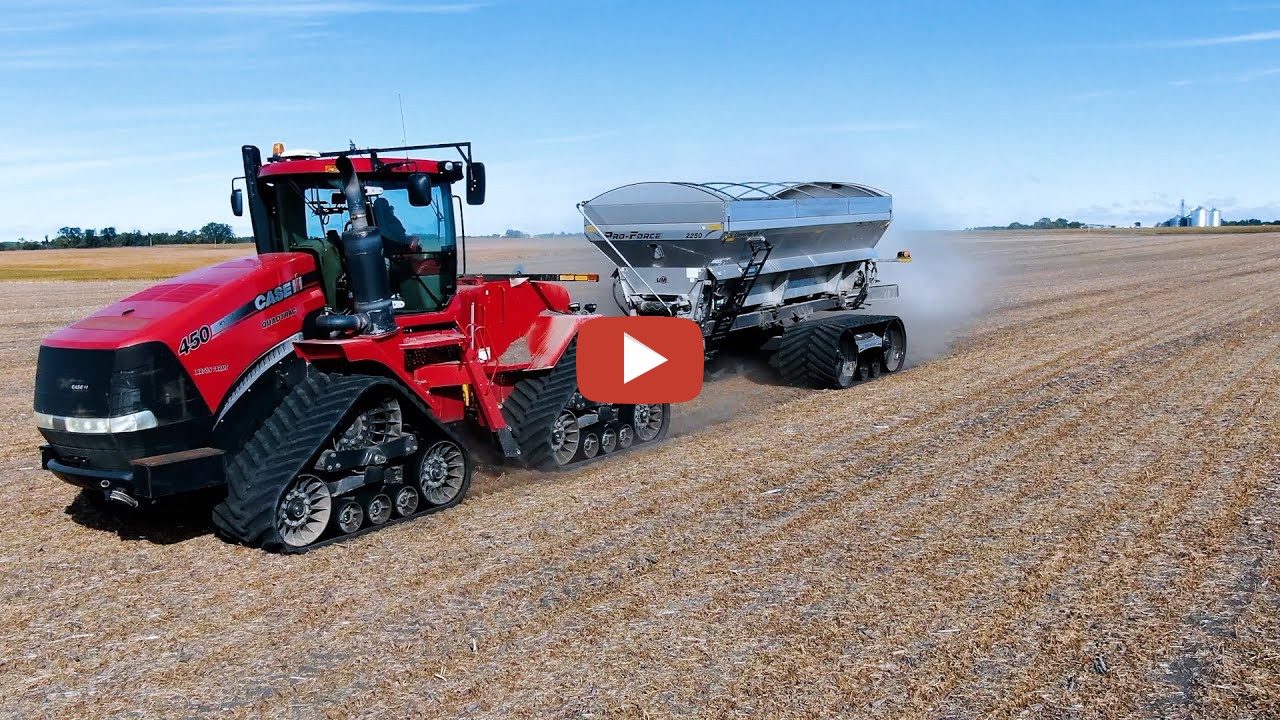 100 ft Wide At Full Send!! Testing the Fertilizer Spreader,,,, Case ih ...