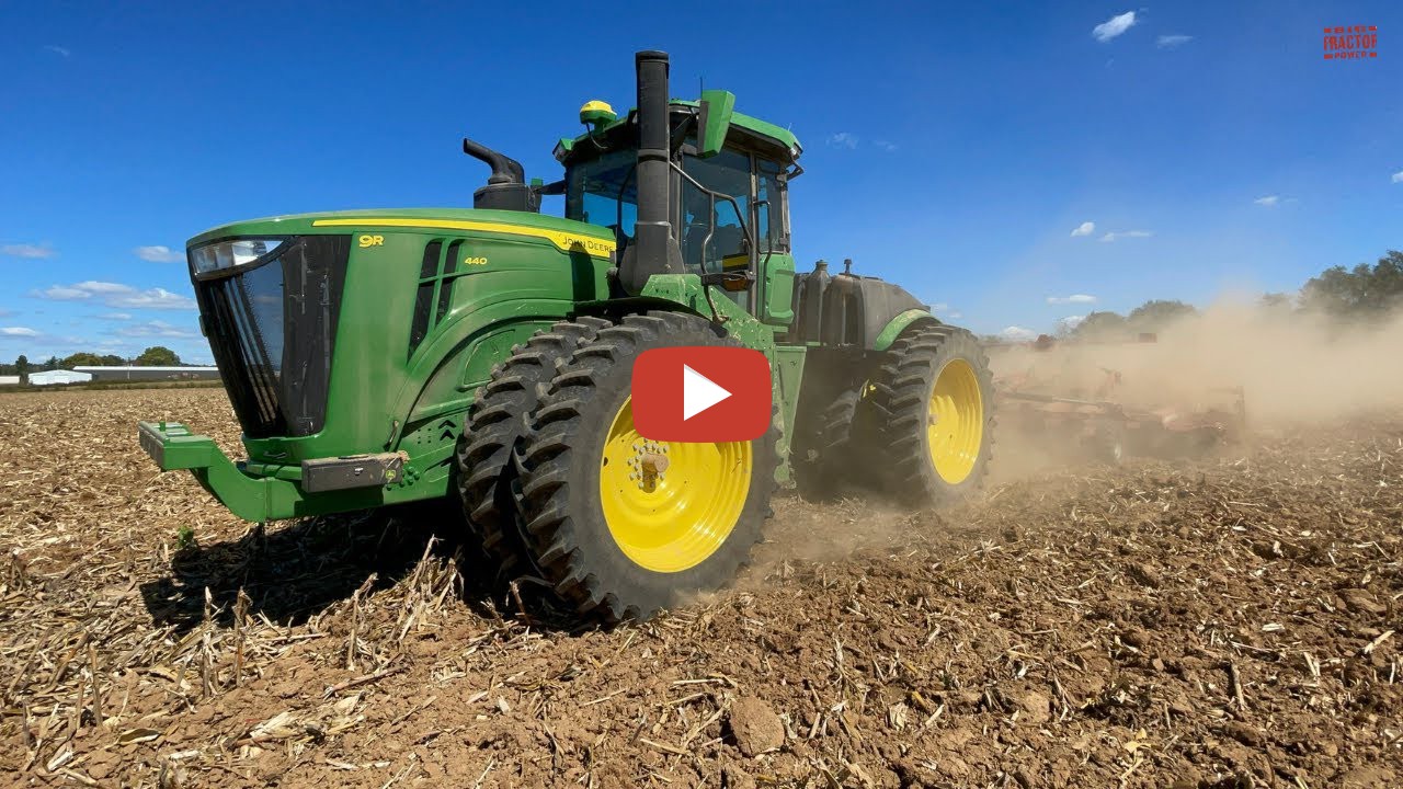 bigtractorpower 2022 in the field with a 440 hp JOHN DEERE 9R 440 Tractor working on fall ...