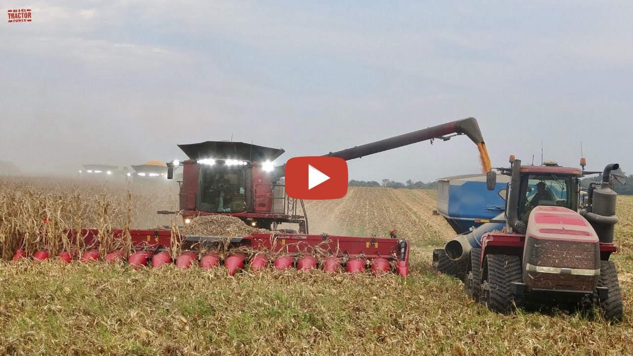 bigtractorpower 2022 In the field with three 550 hp 410 bu. CASE IH 9250 Axial-Flow Combines ...