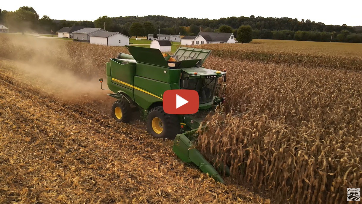 First Corn harvest of 2022 with a John Deere S760.. OhioAgVideos