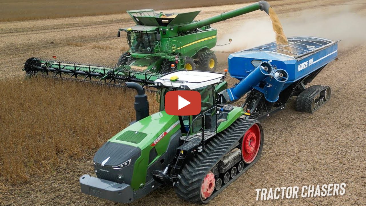 Tractor Chasers -- A pair of John Deere S780 combines and Fendt 1162 on ...