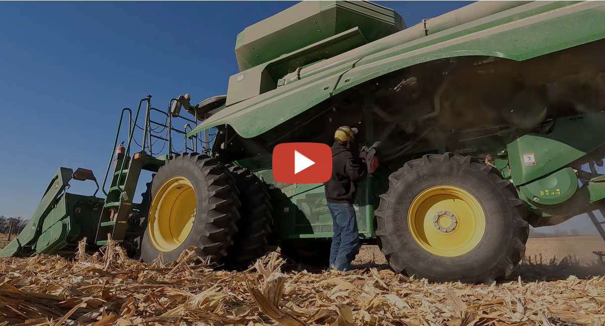 We almost had a combine fire…We had a close call with a smoking belt on ...