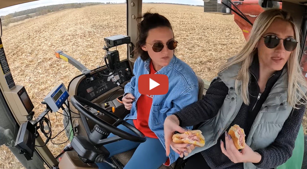 Corn Harvest 2022 Continues with John Deere harvester and tractor ...