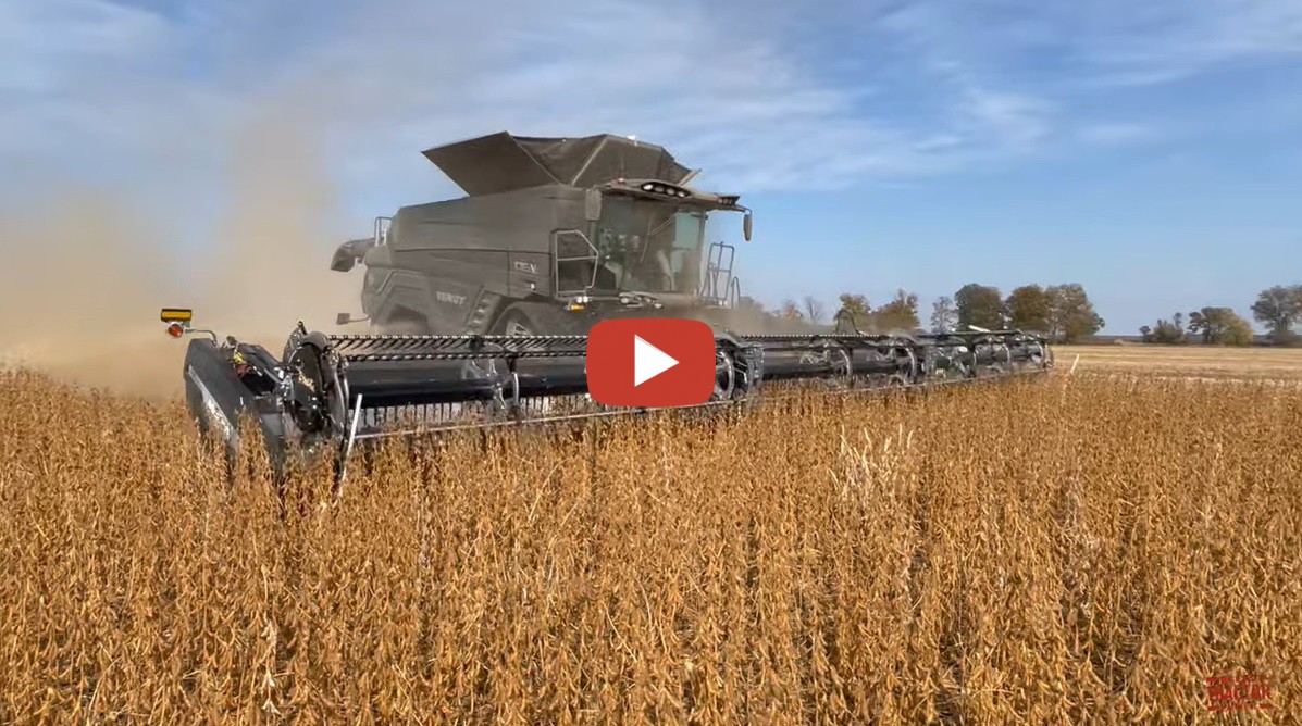 50ft!! MacDon FD250 FLEXDRAPER -- bigtractorpower 2022 is in the field ...