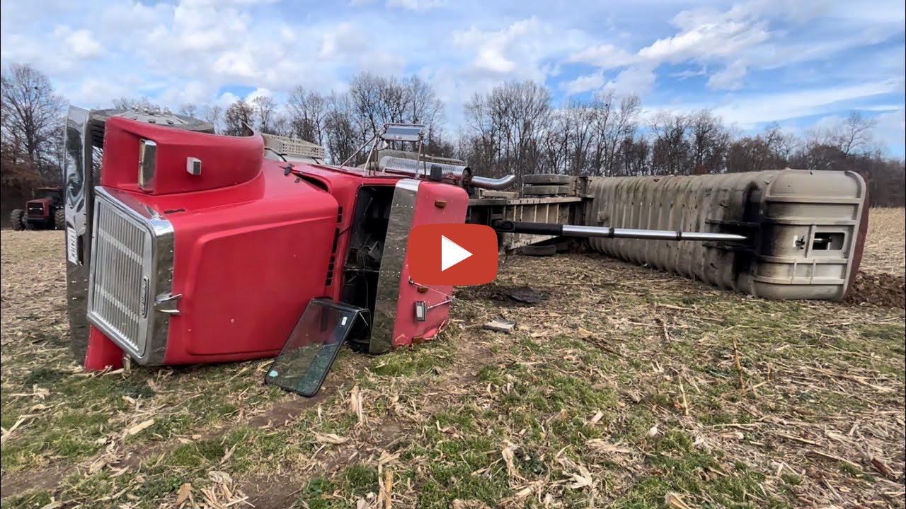 An Unfortunate Turn, Over? Loading and transporting manure.....Clarke Farms