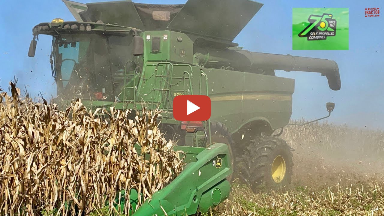 bigtractorpower 2022 in the field with a model year 2022 JOHN DEERE S790 Combine 75th ...