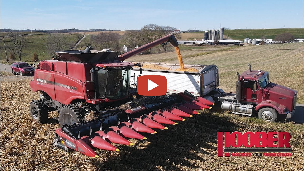 Hoober Inc 2022 -- Phillip Long, harvesting corn with his Case IH 6140 ...