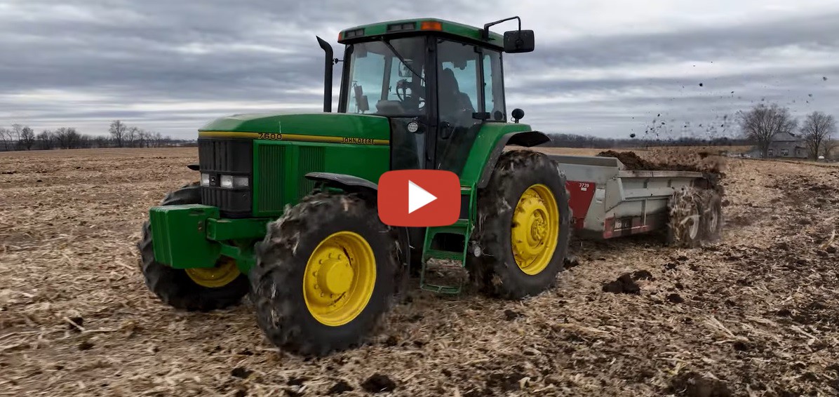How Farms Work -- Hauling Fall Manure - We clean out the pole shed so ...