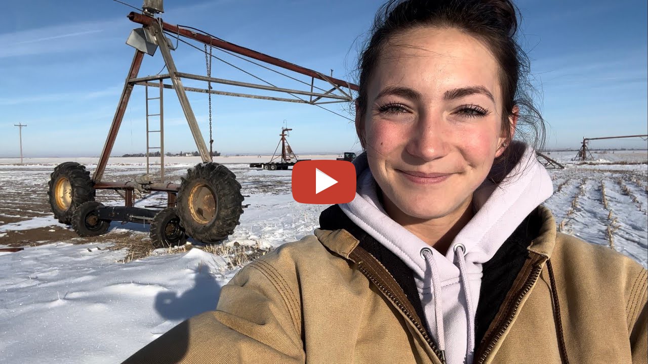 Laura Farms -- A John Deere is Towing a 165ft Trailer -- Another ...