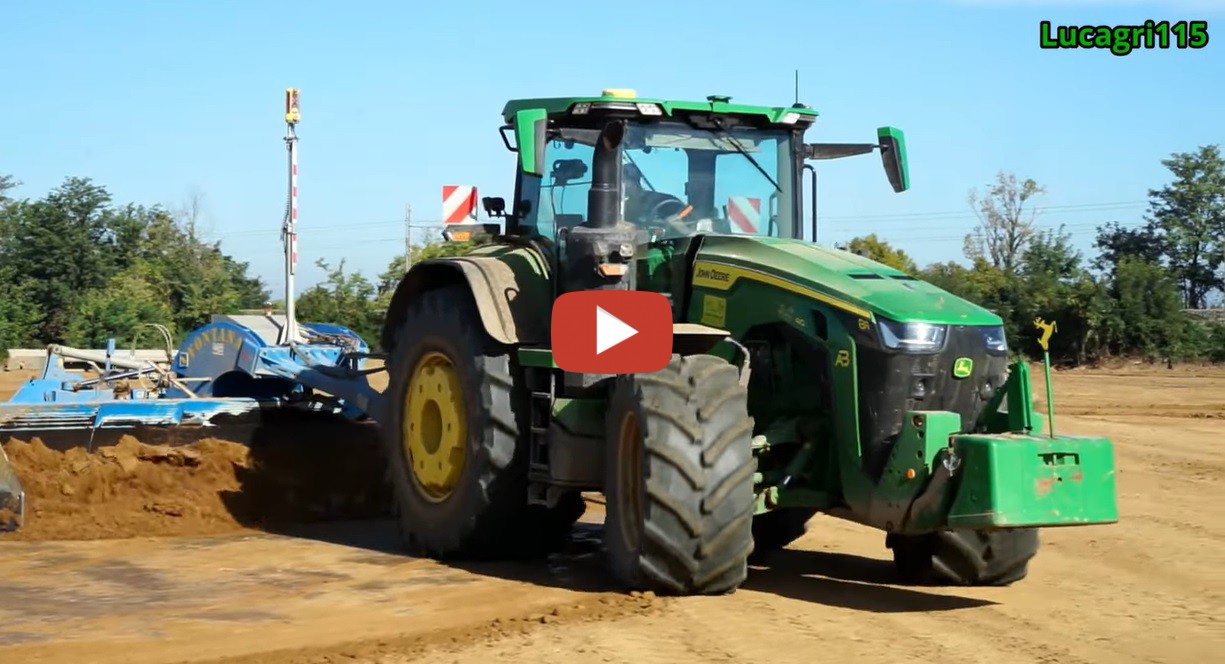 Field Leveling in Italy with John Deere 8110 - 8R 410 - 8285R - 8320r ...