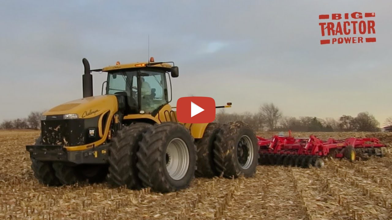 bigtractorpower -- Challenger MT955B 4wd Tractor Tackling Fall Tillage -- In this video we spend ...
