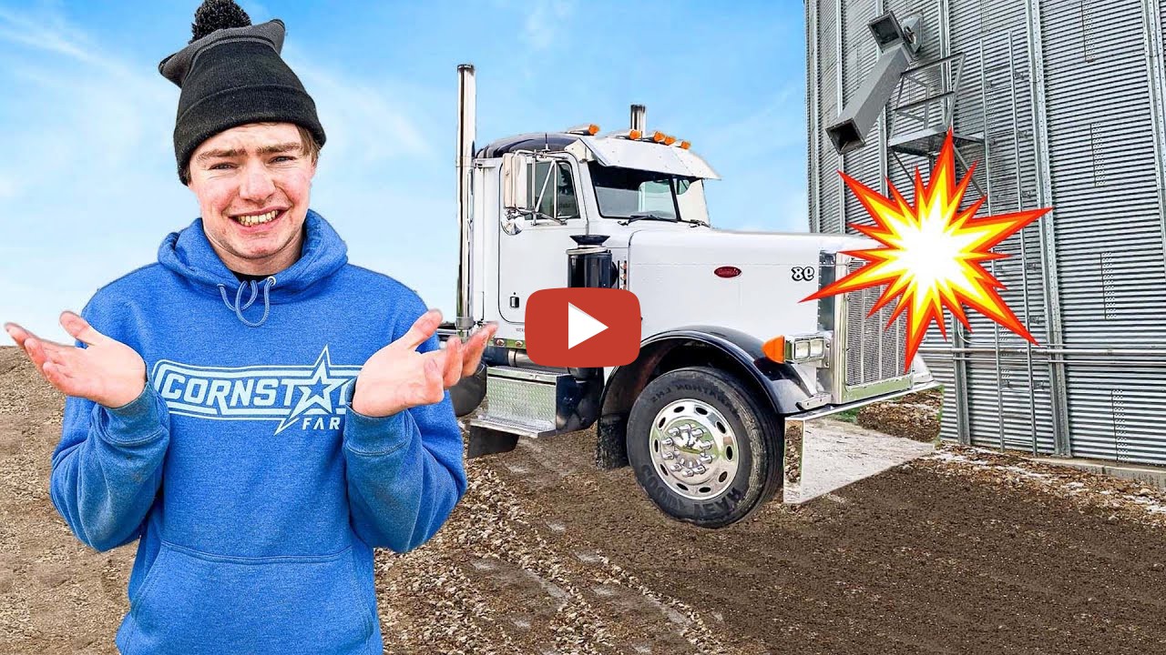 Cole The Corn..... A Semi Ran Into The $1,000,000 Bin Site - Grain bins ...