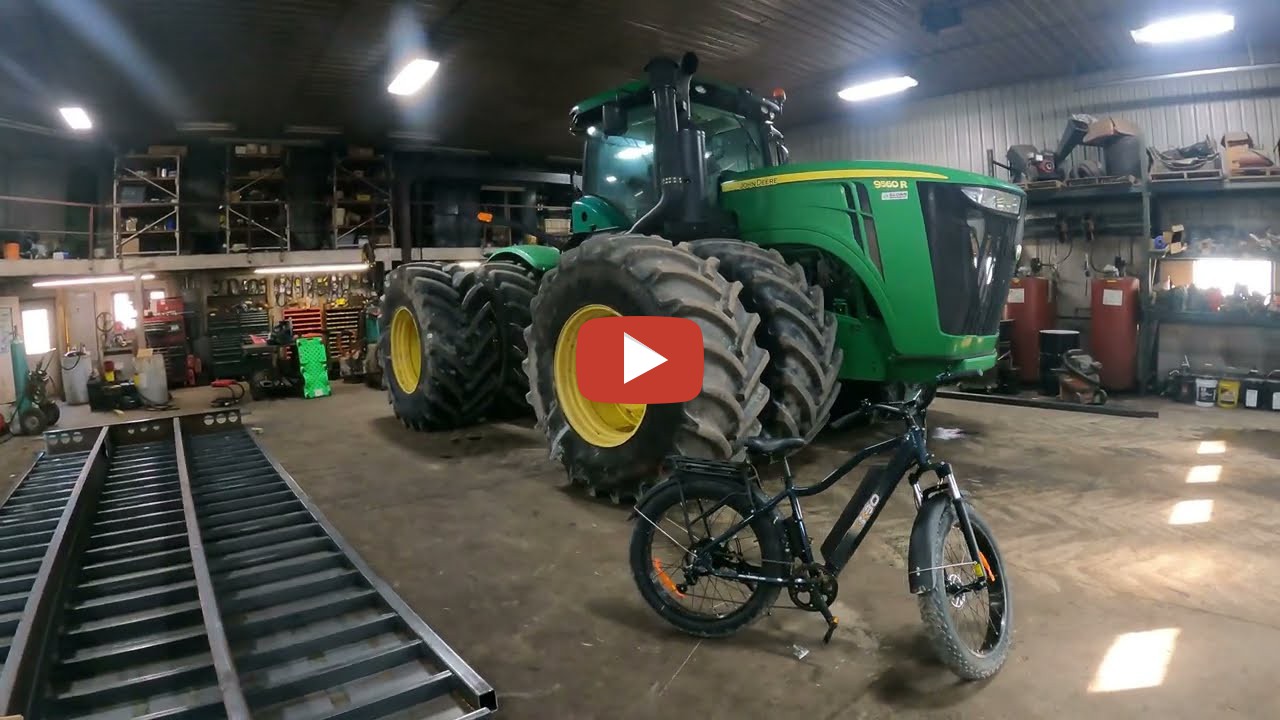 Adding A KBO Tornado Fat Tire Electric Bike To The John Deere 9560R ...