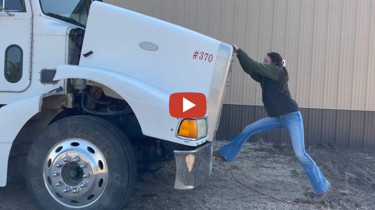 Laura Farms - Corn Hauling- A Girl and Her Big Rig-- Laura is driving ...