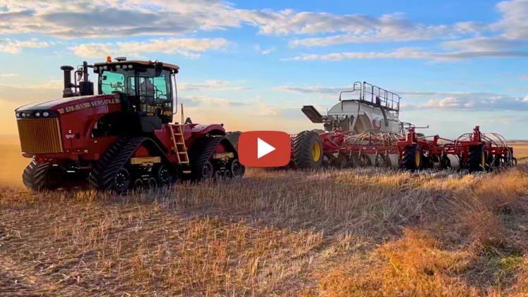 Dustin Bezugly -- It's our first day of seeding wheat in Saskatchewan ...