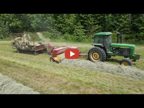 Mikep7810 -- Making Small Square Bales - After mowing hay we are ...