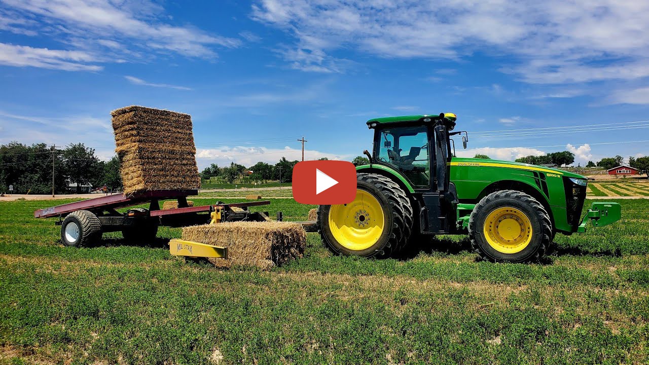Stacking Some Hay With Our Mil-Stak - Baling some hay 2023 - Idaho Farm ...