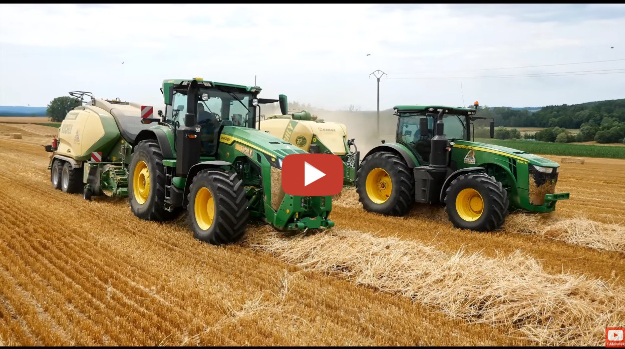 Harvest in France...2023...... John Deere equipment..... Mathieu-agri 57