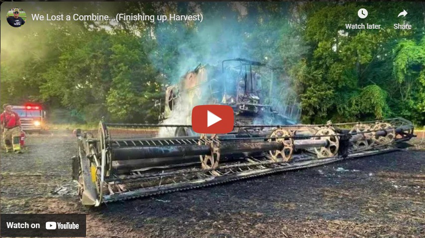 We Lost a Combine... In a freak accident, one of our John Deere ...