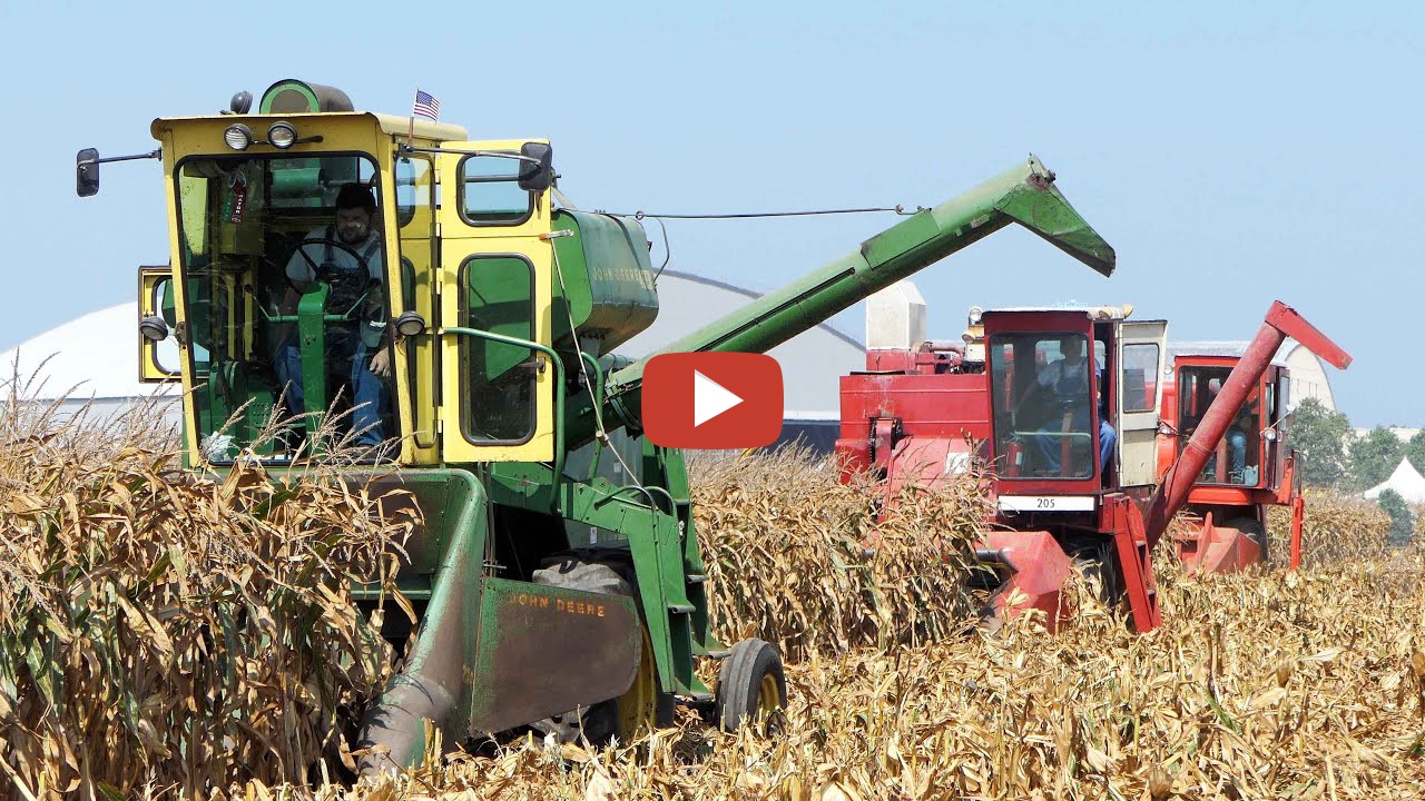iOWNaFERGUSON Vintage combines Harvesting Corn at Half Century of ...