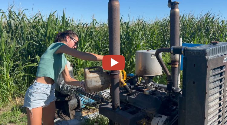 Laura Farms -- Skid-Steer Stuck In Creek | Farm Jeep Rescue-- Playing ...