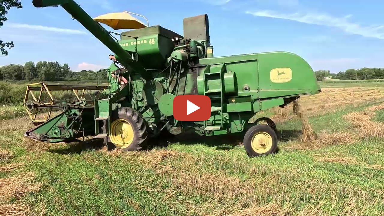 John Deere 45 combine still working well after sitting for years ...