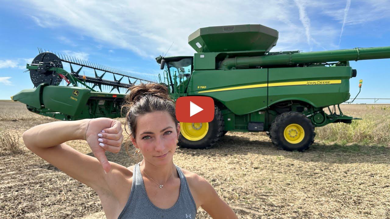 Laura Farms -- I Broke The Green Combine | First Day Of Soybeans ...