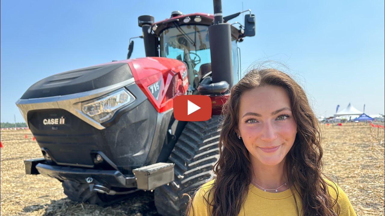 Laura Farms -- My First Time Driving A Case Tractor 778 Max HP -Here we ...