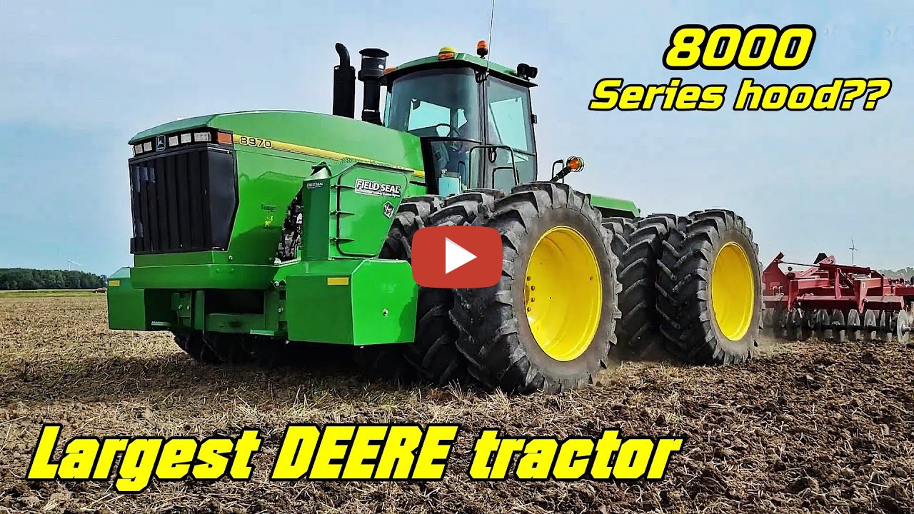 Michigan Farm Photos -- A rear version of 19.0L John Deere 8970 discing ...