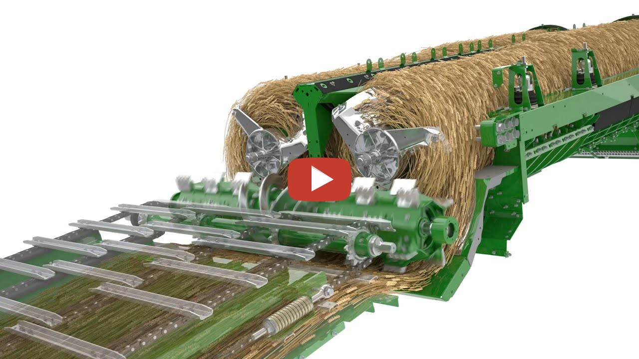 How the insides of the new X9 combine from John Deere works. This video ...
