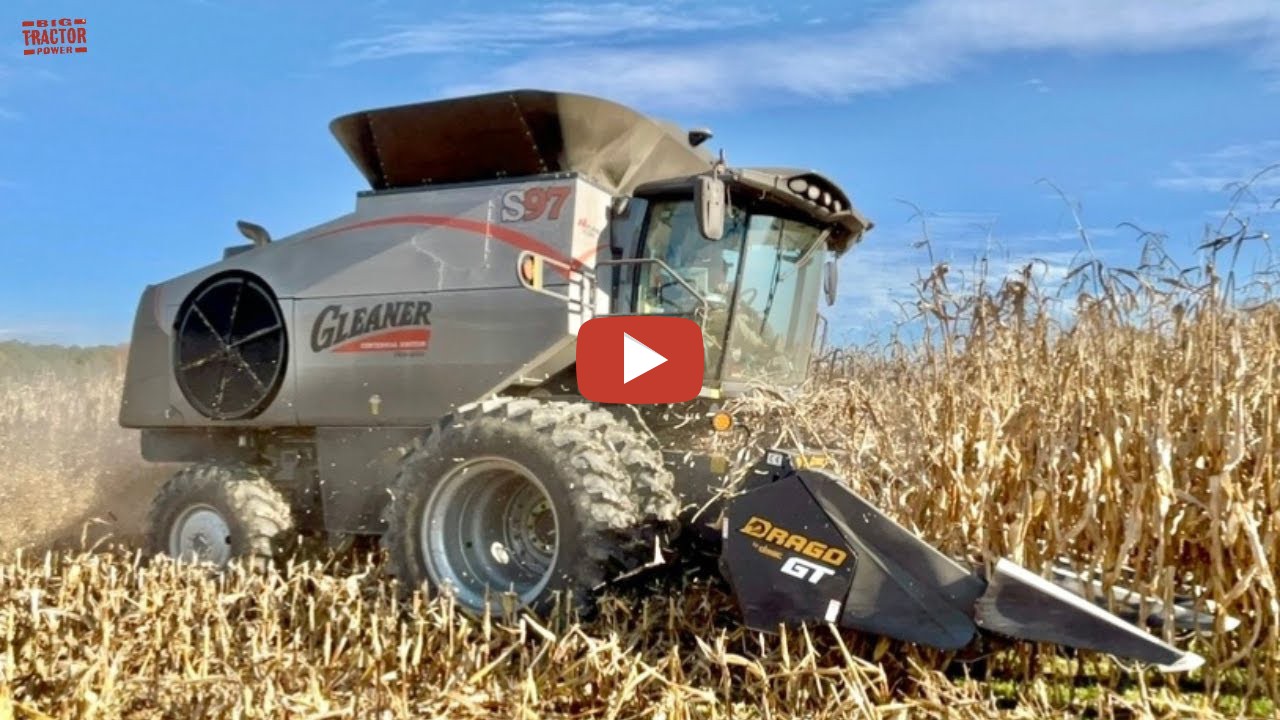 bigtractorpower 2023 is out in the field with a 375 hp 390 bu. CENTENNIAL Gleaner S97 Combine ...