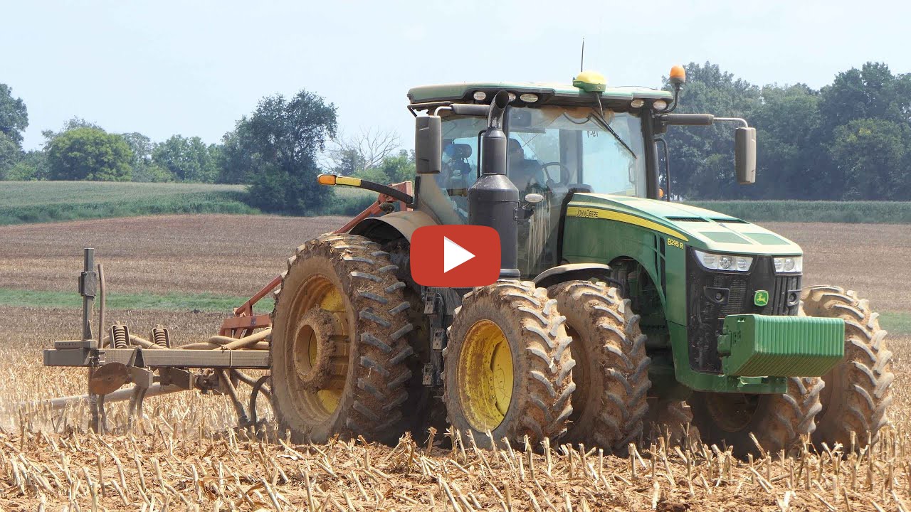 In this video you will see a John Deere 8295R in the field laying manure with a manure plow ...